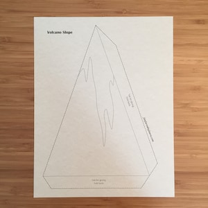 3D Volcano Diorama Printable (PDF) - Etsy UK