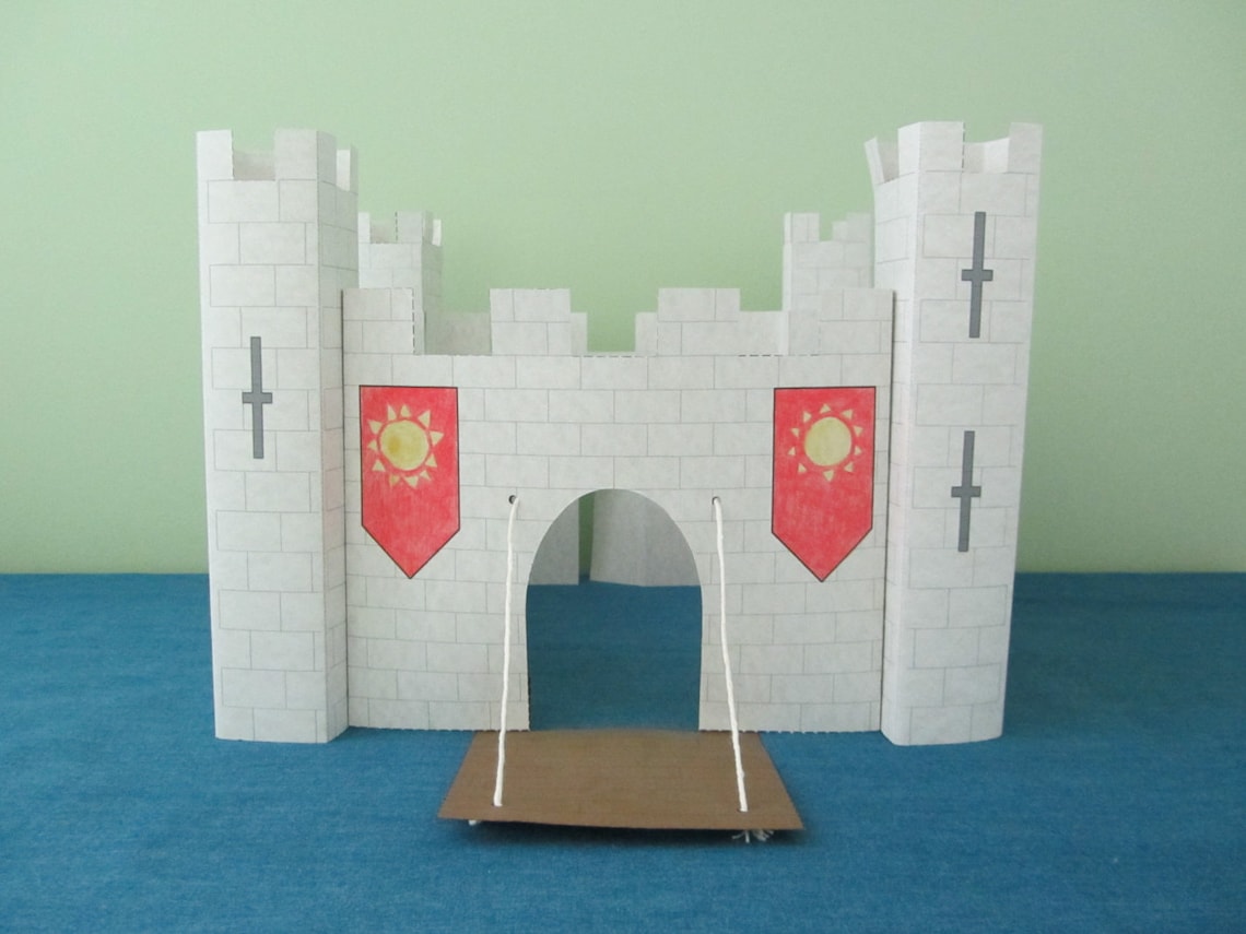 Castle Printable Papercraft | Etsy