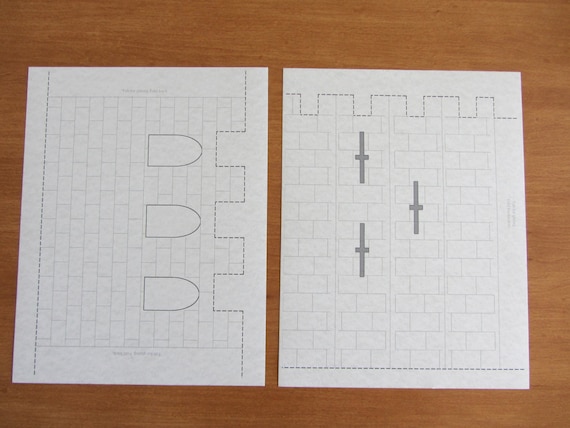 Plantilla De Castillo Imprimible 9 Ideas De Castillos | Kirigami,