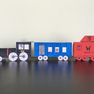 Train Printable Papercraft - Etsy Canada