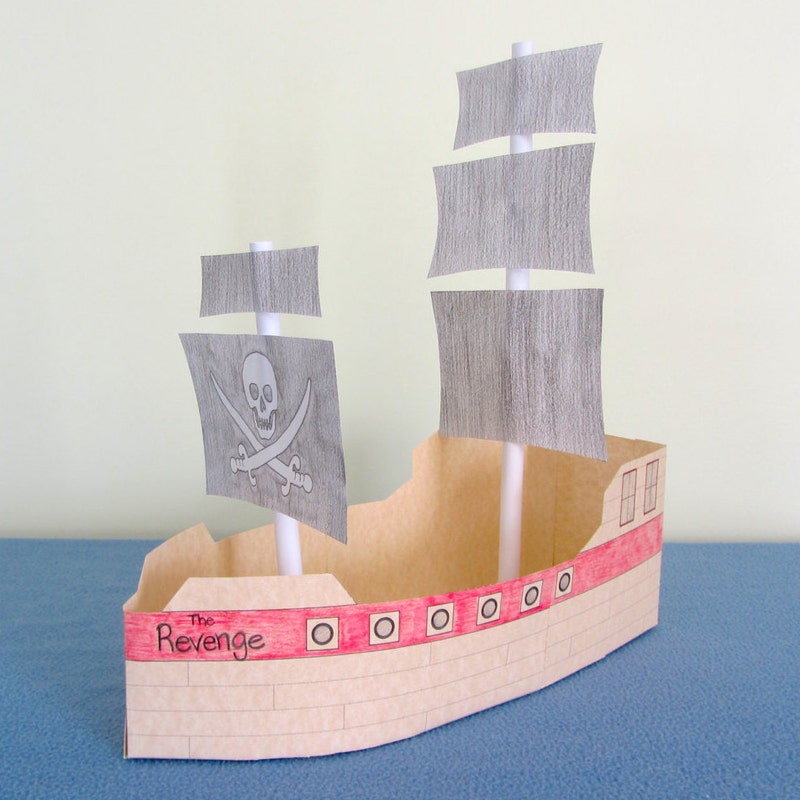 Printable Ship Papercraft - Etsy