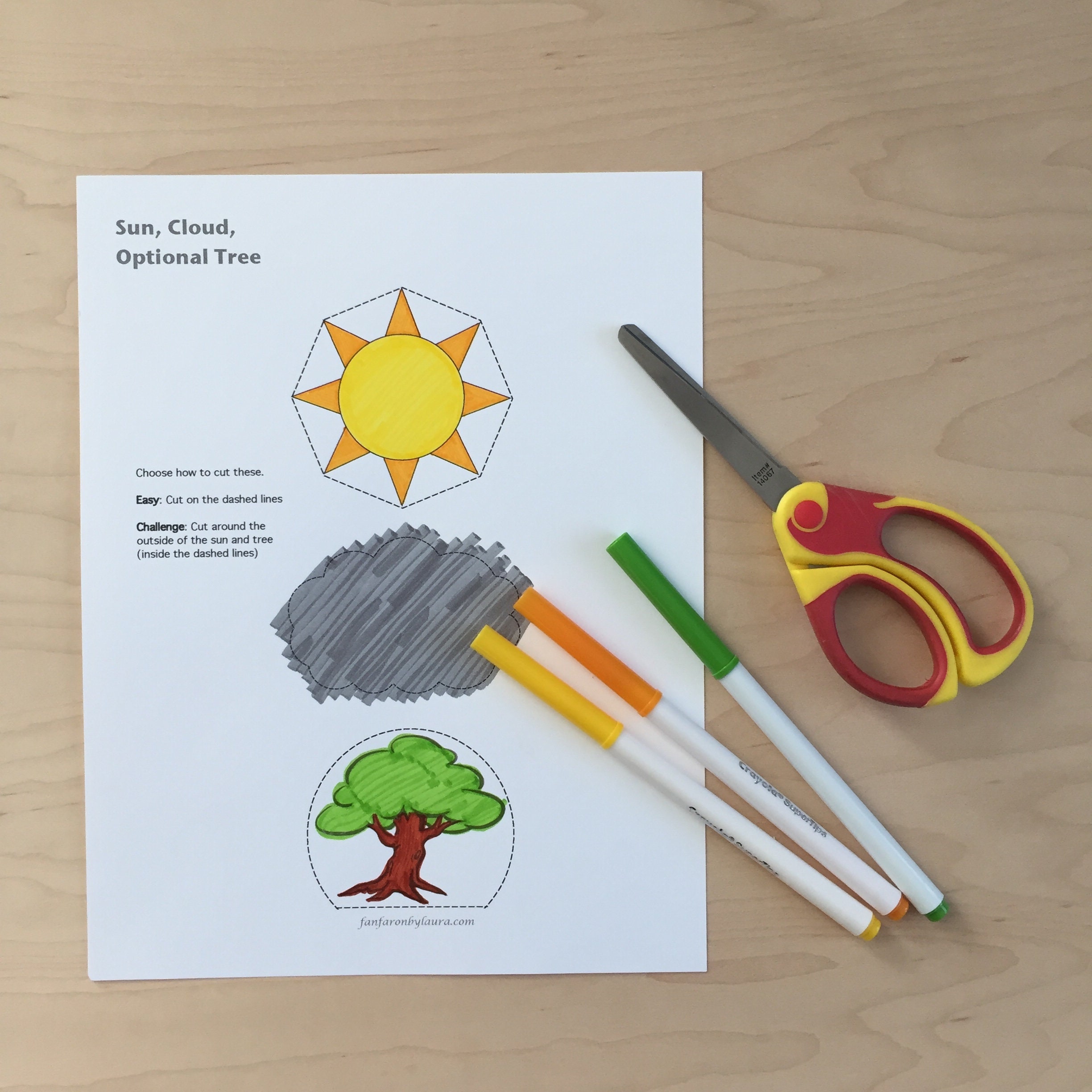 Paper Water Cycle Diagram | Etsy