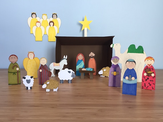 Nativity Printable Papercraft | Etsy