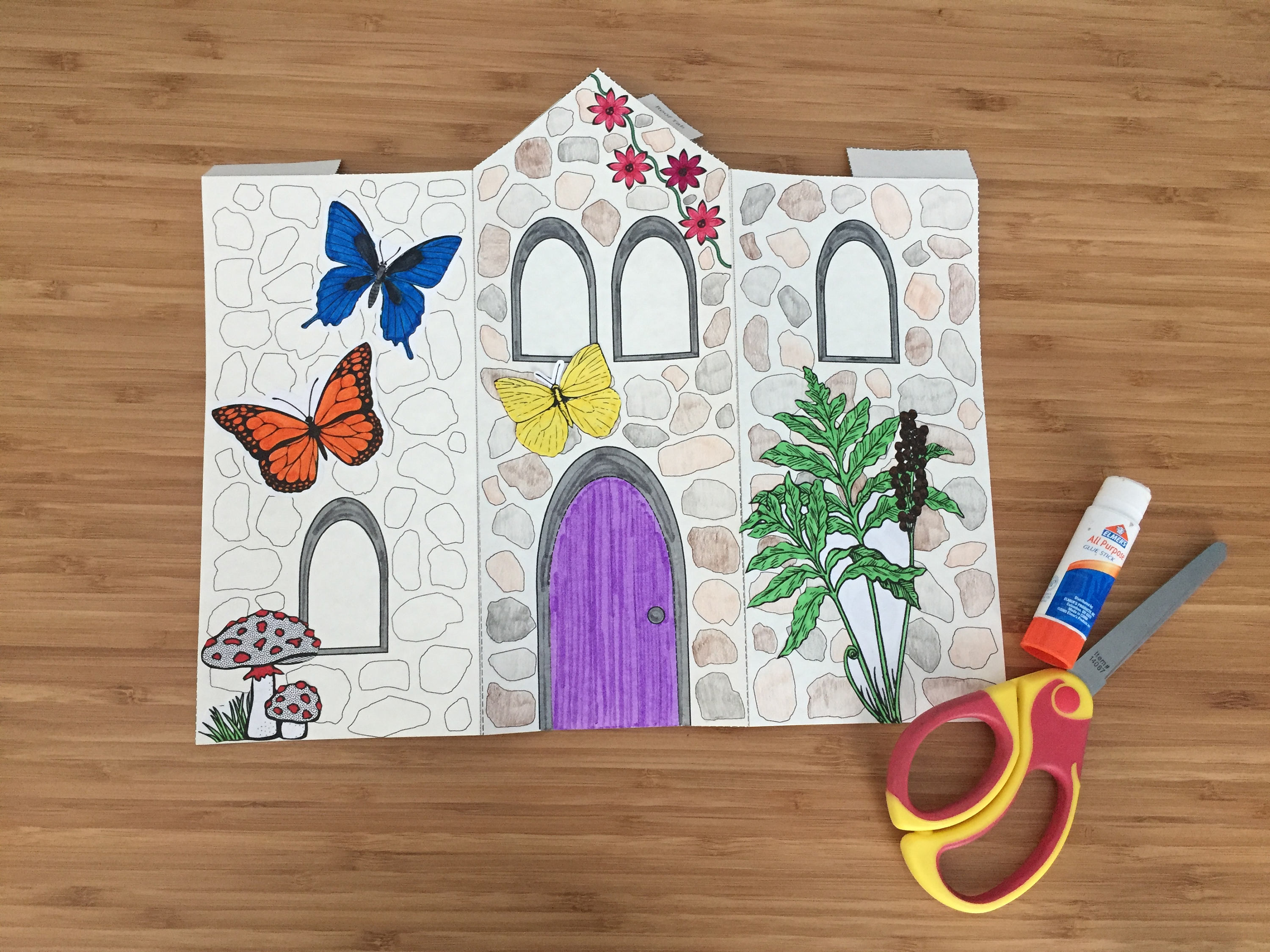 Fairy House Printable Papercraft - Etsy