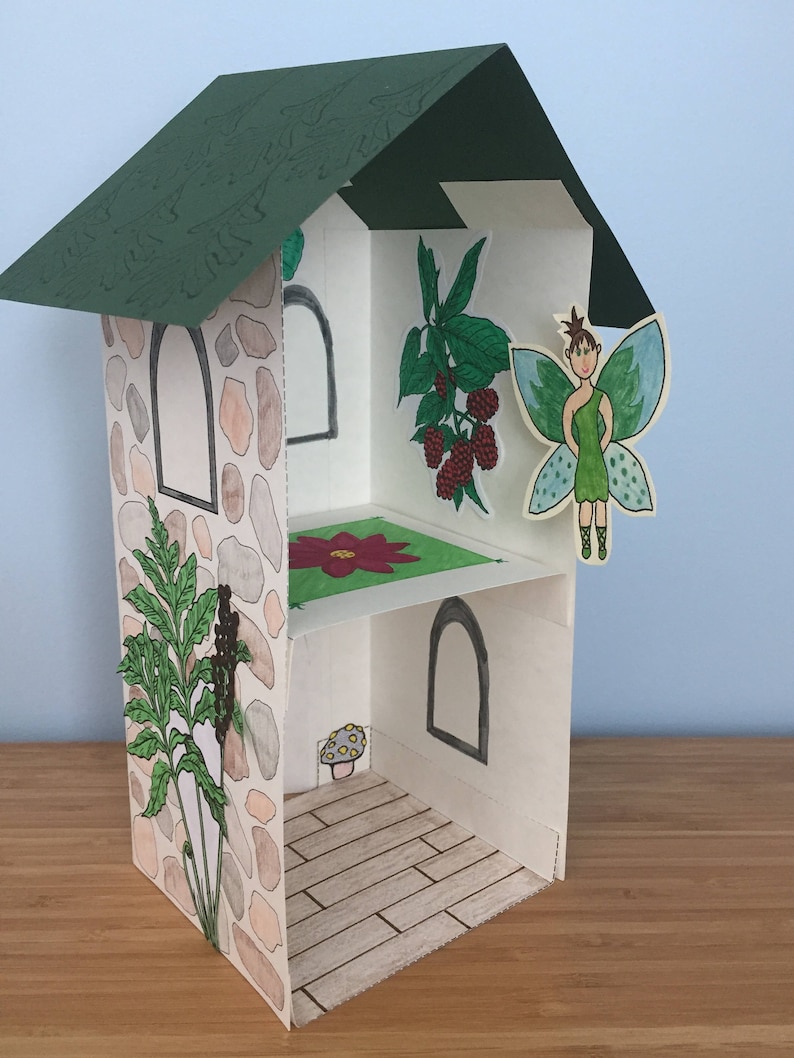 Fairy House Printable Papercraft | Etsy