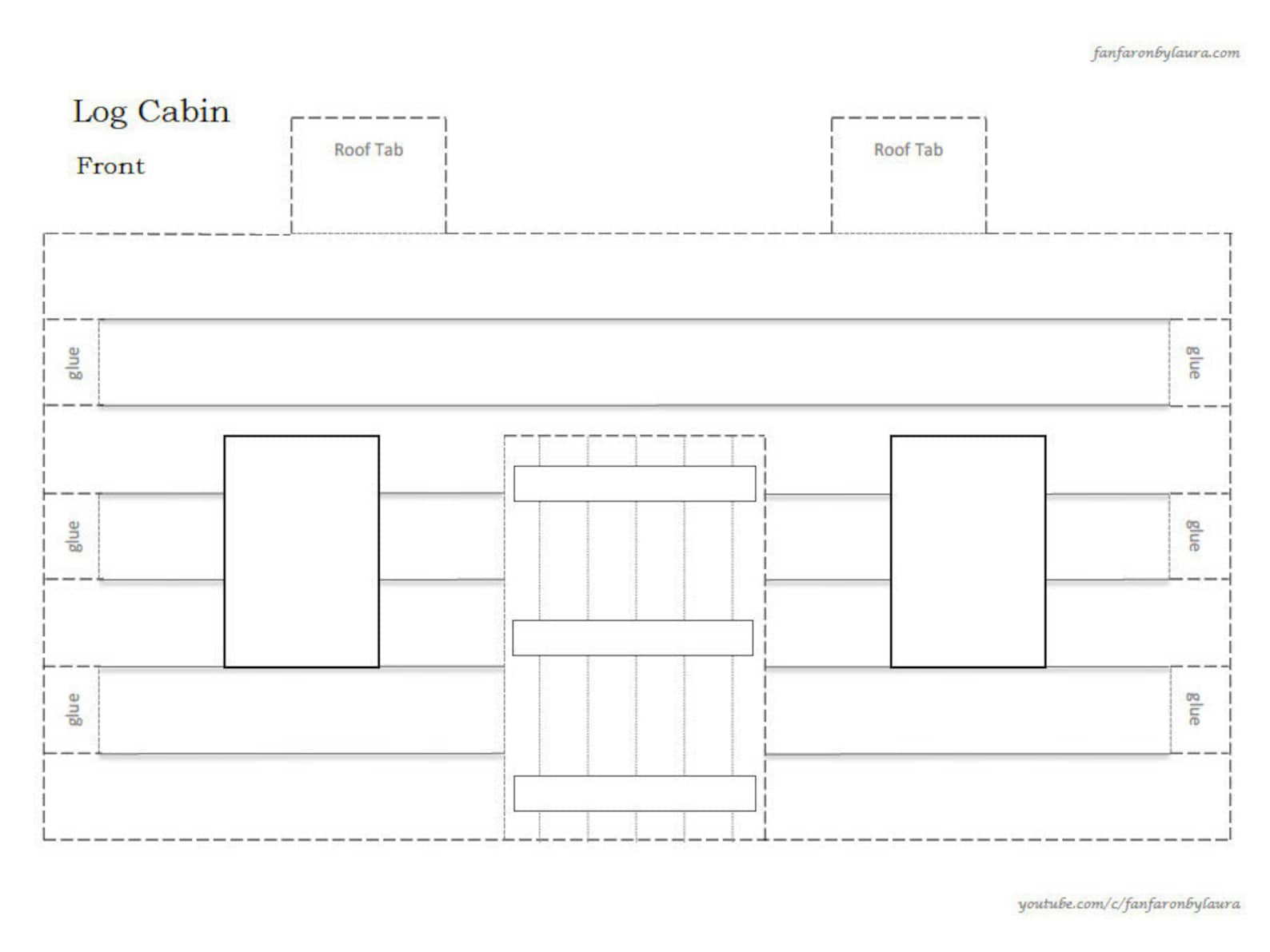 Log Cabin & Outhouse Printable Papercraft - Etsy