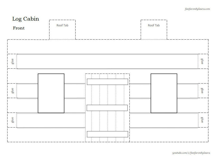 Log Cabin & Outhouse Printable Papercraft - Etsy Canada