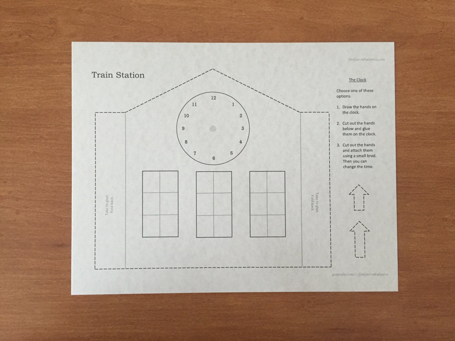 Train Station Printable Papercraft - Etsy