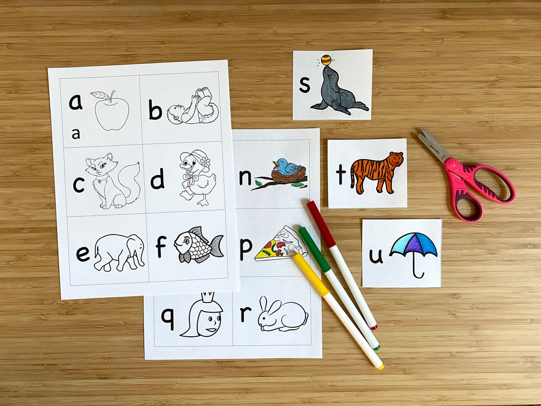 Color-your-own Lowercase Letter Flashcards - Etsy