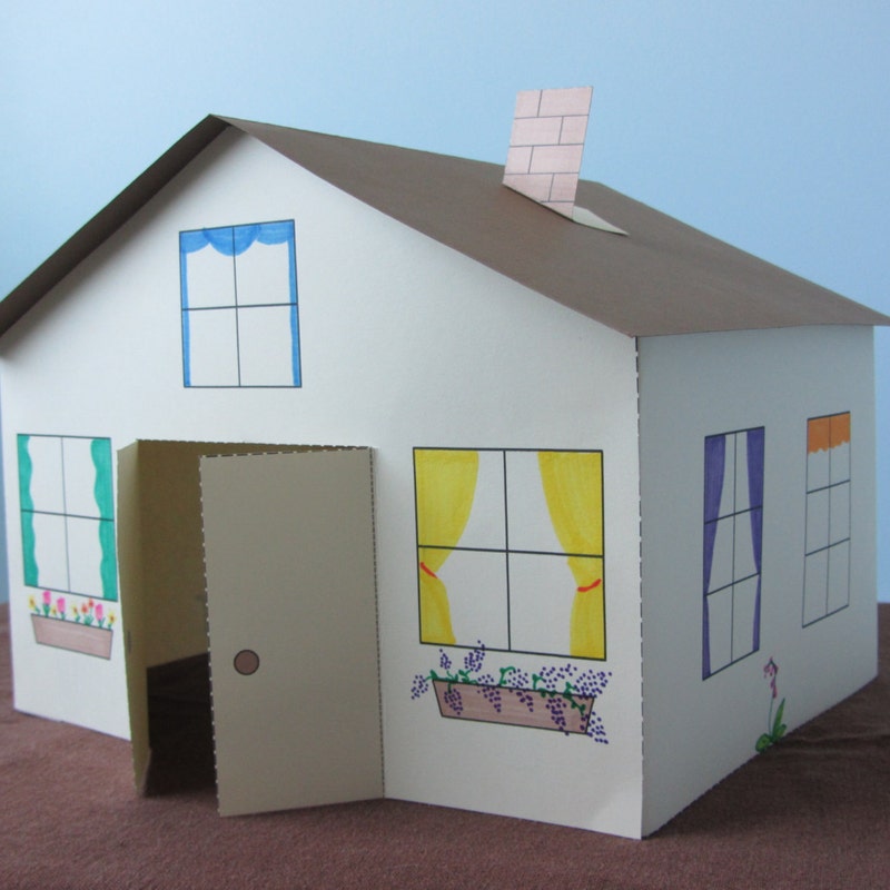3d Papercraft Kit House - Etsy UK
