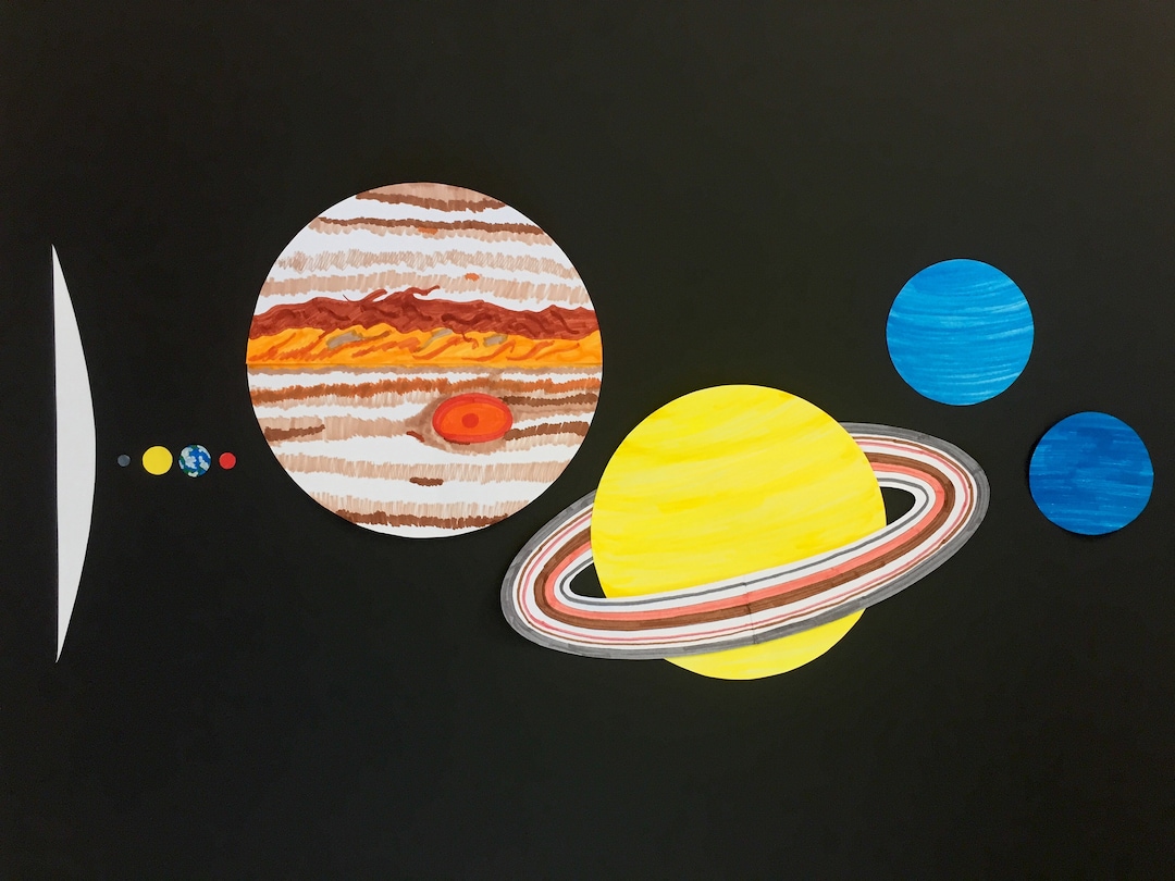 To-scale Paper Planets Printable - Etsy