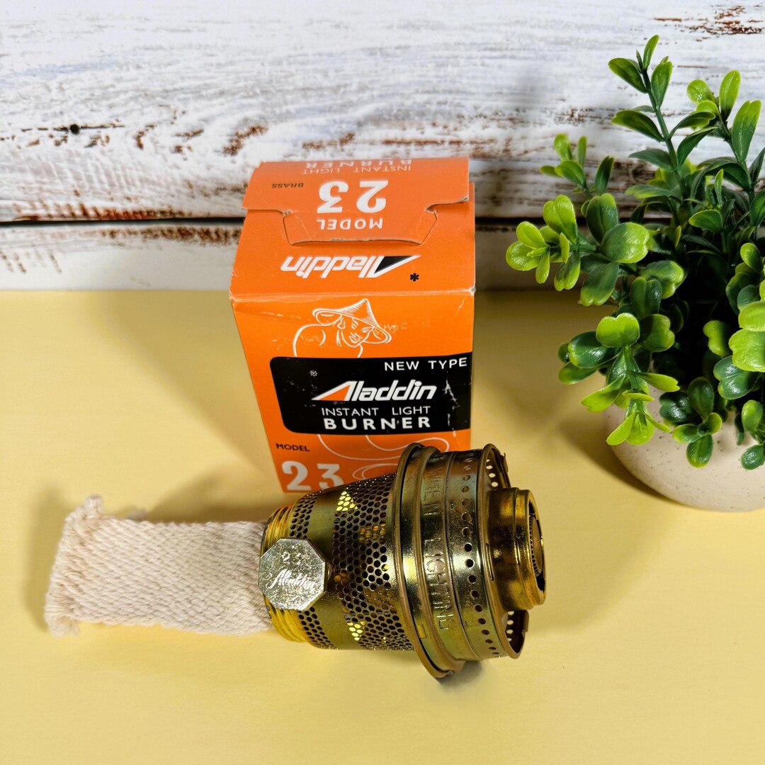 Vintage Aladdin Oil Lamp Instant Light Burner Assembly With Wick No 23 ...