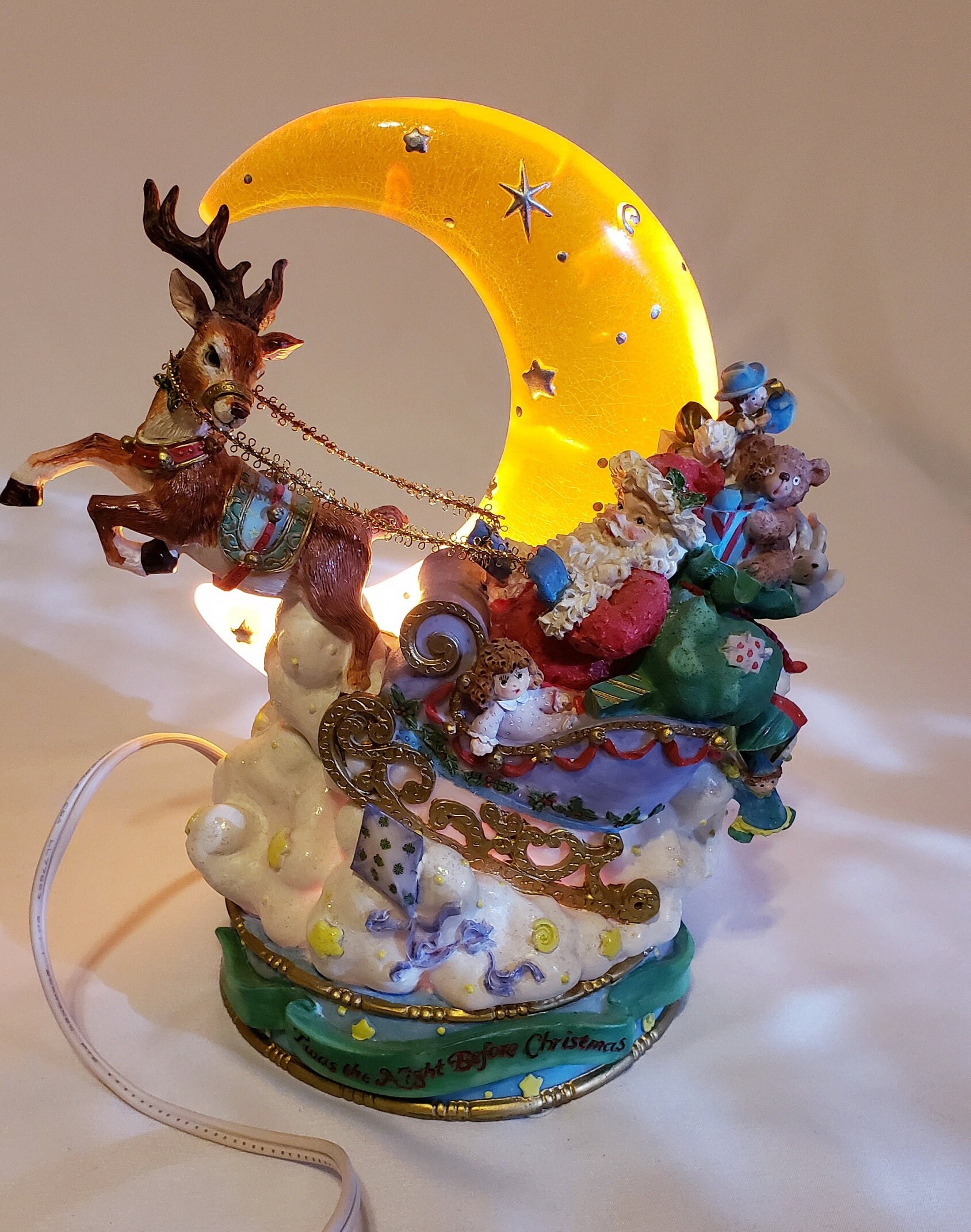 Enesco 'twas the Night Before Christmas' Music Box Night Light - Gina ...