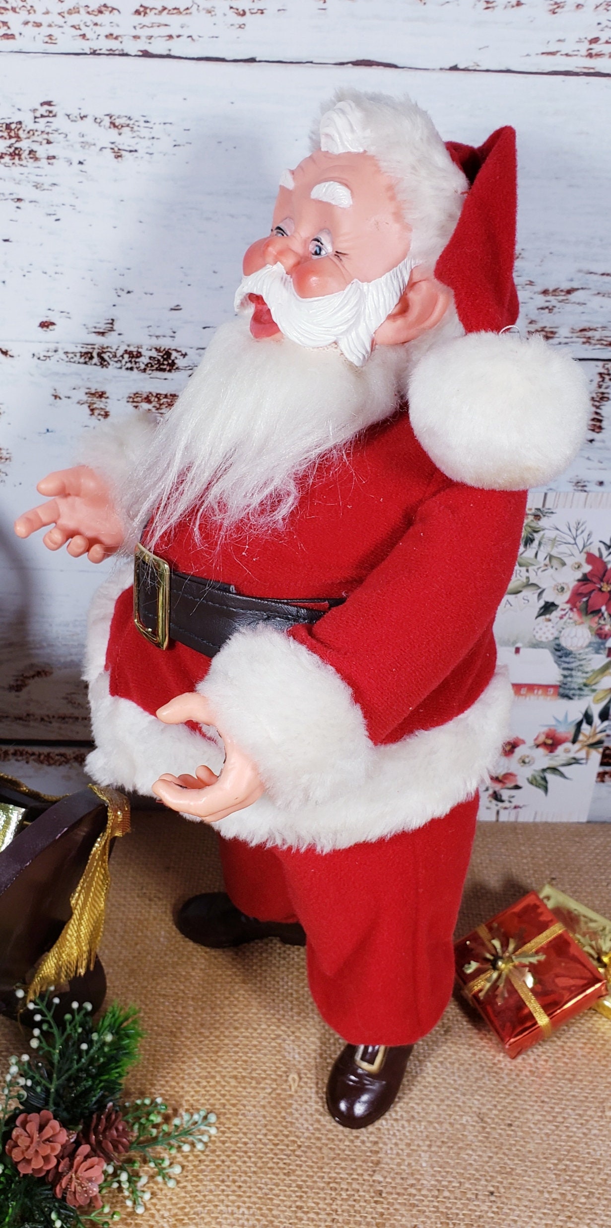 Vintage 1983 16 Dakin Bob Robinson Coca-cola Santa Brown Boots, No Coke ...