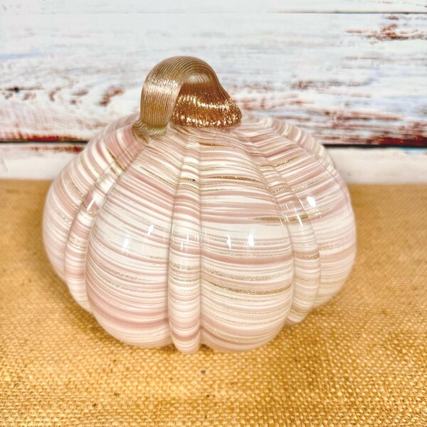 Pink Glass Pumpkin - Etsy