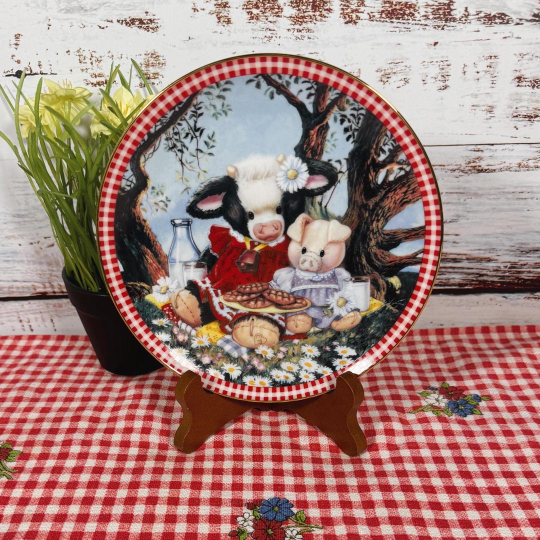 Mary's Moos Plate: Cookies Are for Sharing, Limited Edition 1995 - Etsy