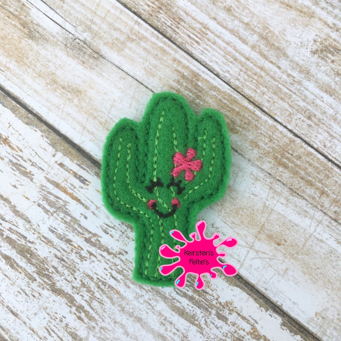 UNCUT Cactus Callie Embroidered Felt Embellishment Felties - Etsy