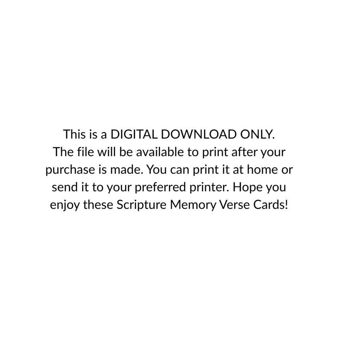 Scripture Memory Verse Cards-encouraging Bible Verses for Daily ...