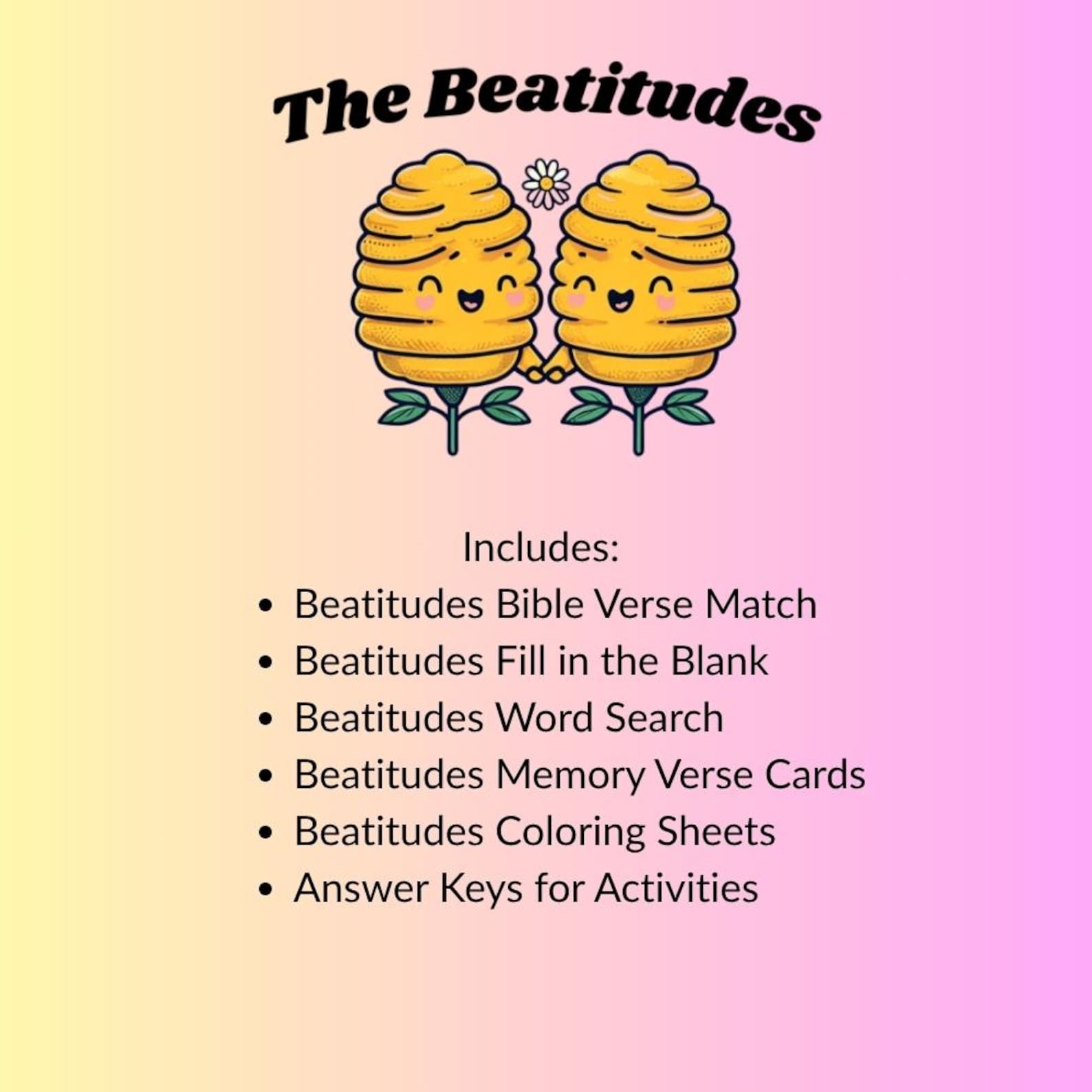 Beatitudes Activities and Coloring Sheets Bundle | Faith-based ...