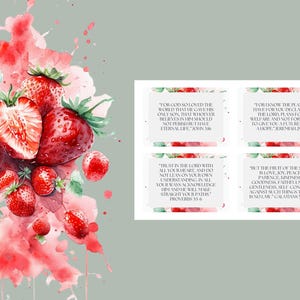 Scripture Memory Verse Cards-encouraging Bible Verses for Daily ...