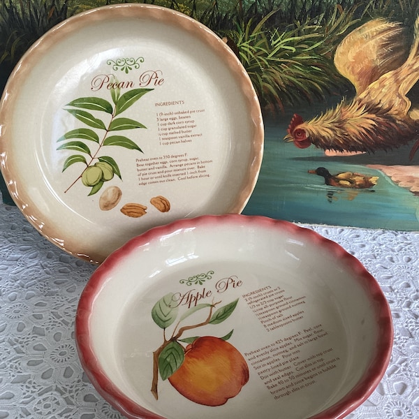 Ceramic Pie Dish - Etsy