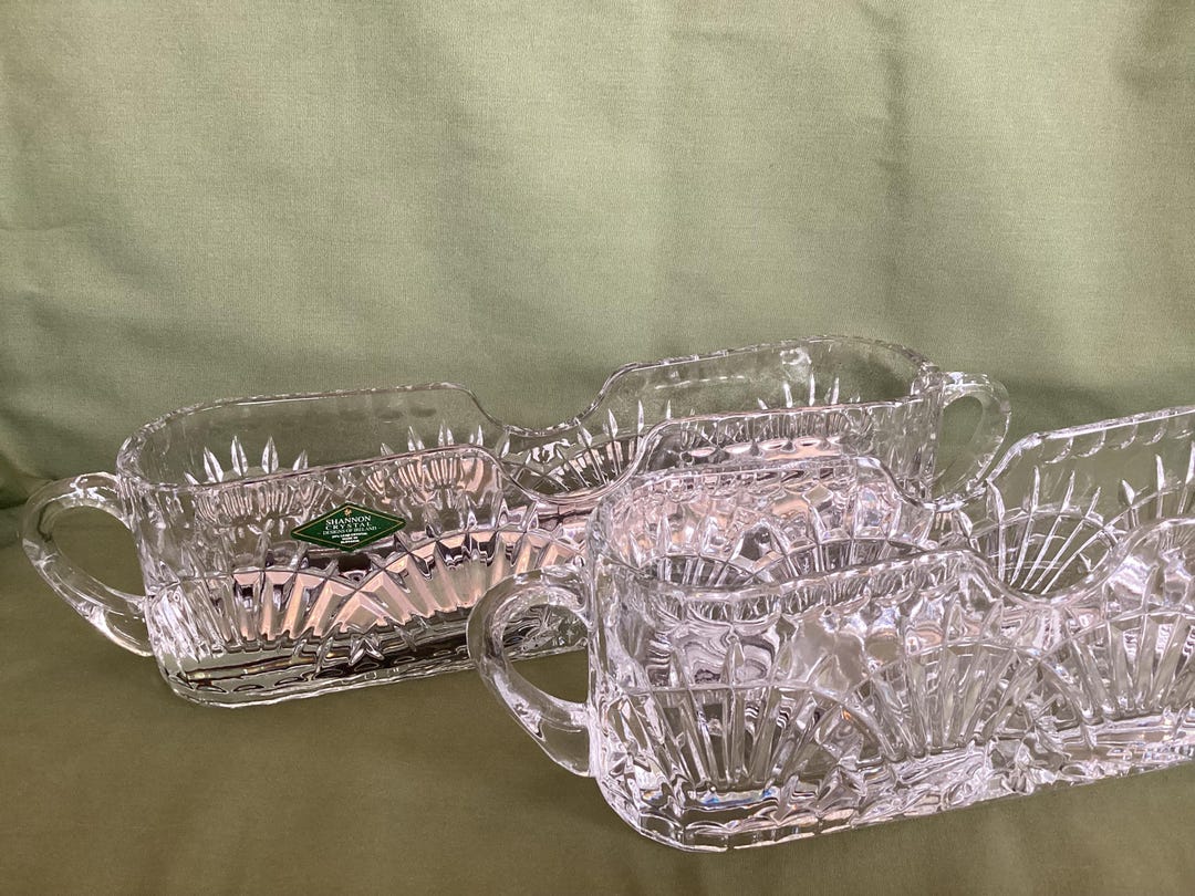 Vintage Shannon Crystal Silverware Caddy Cutlery Holder Flatware Caddy ...