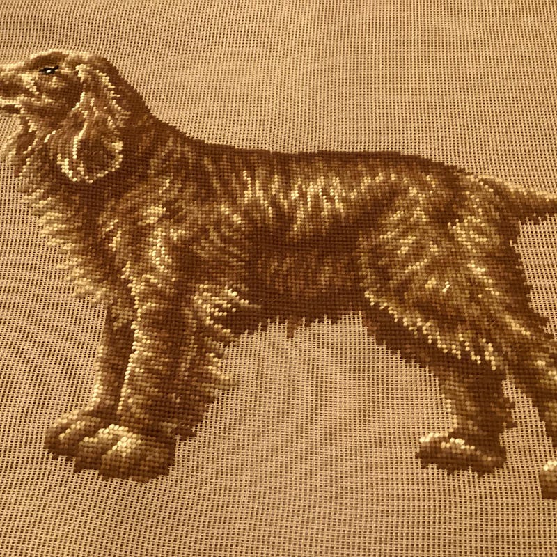 Dog Needlepoint - Etsy