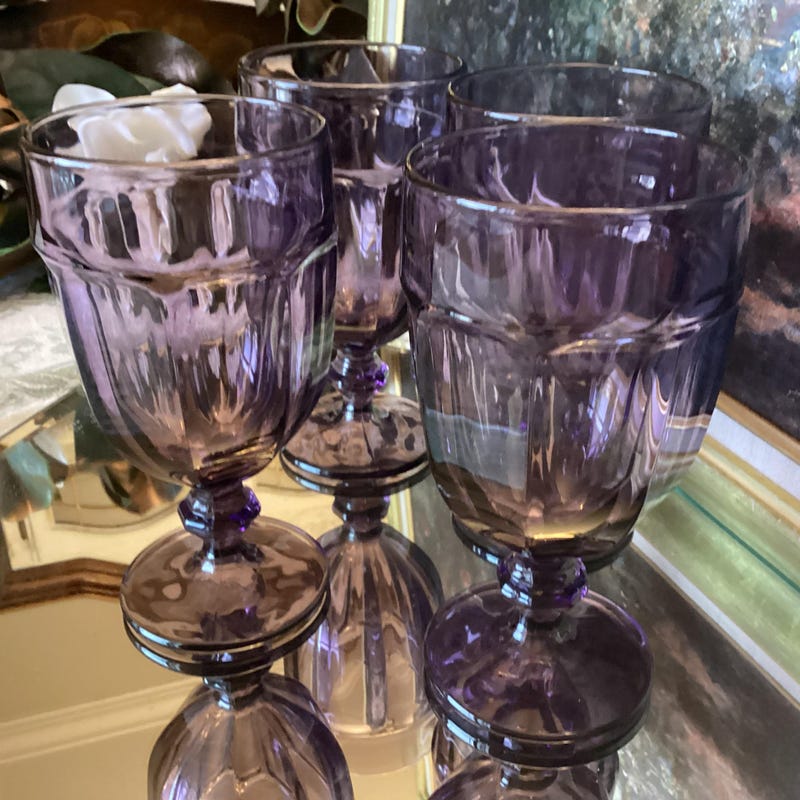 Amethyst Glasses - Etsy