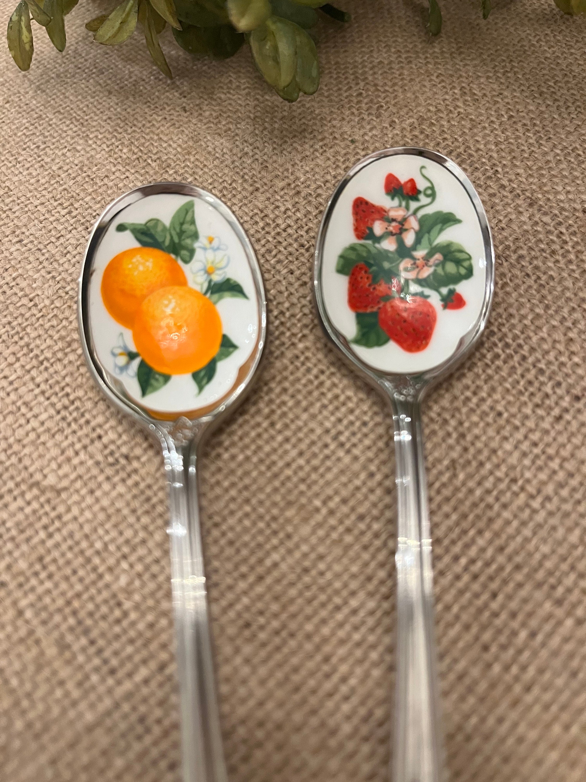 Vintage Avon Collectible Enameled Spoons Nature's Best | Etsy
