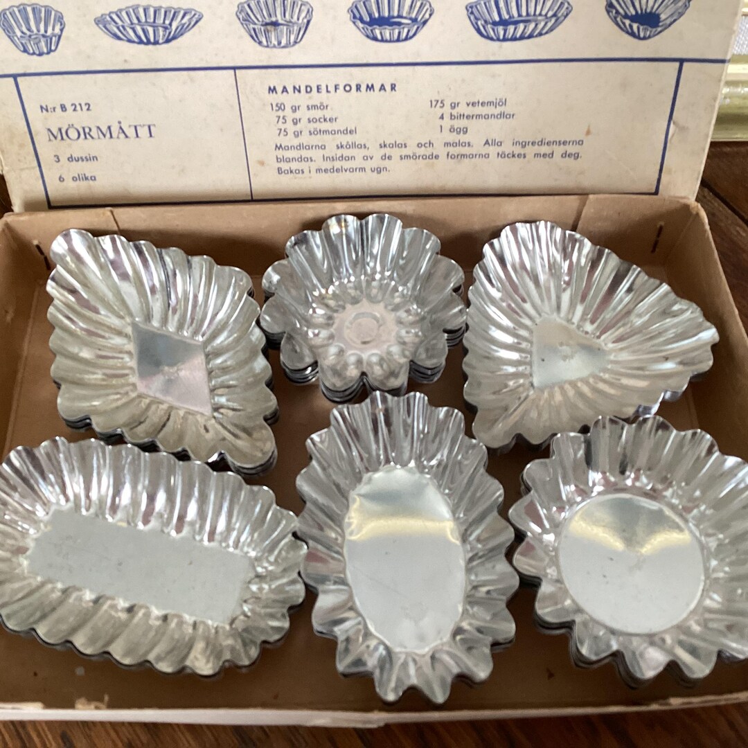 Vintage Tartlet Tins Mormatt Made in Sweden Tart Pans Baking Utensils ...