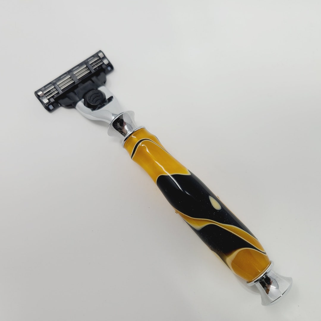 Yellow, Black and White Mach 3/venus Razor - Etsy