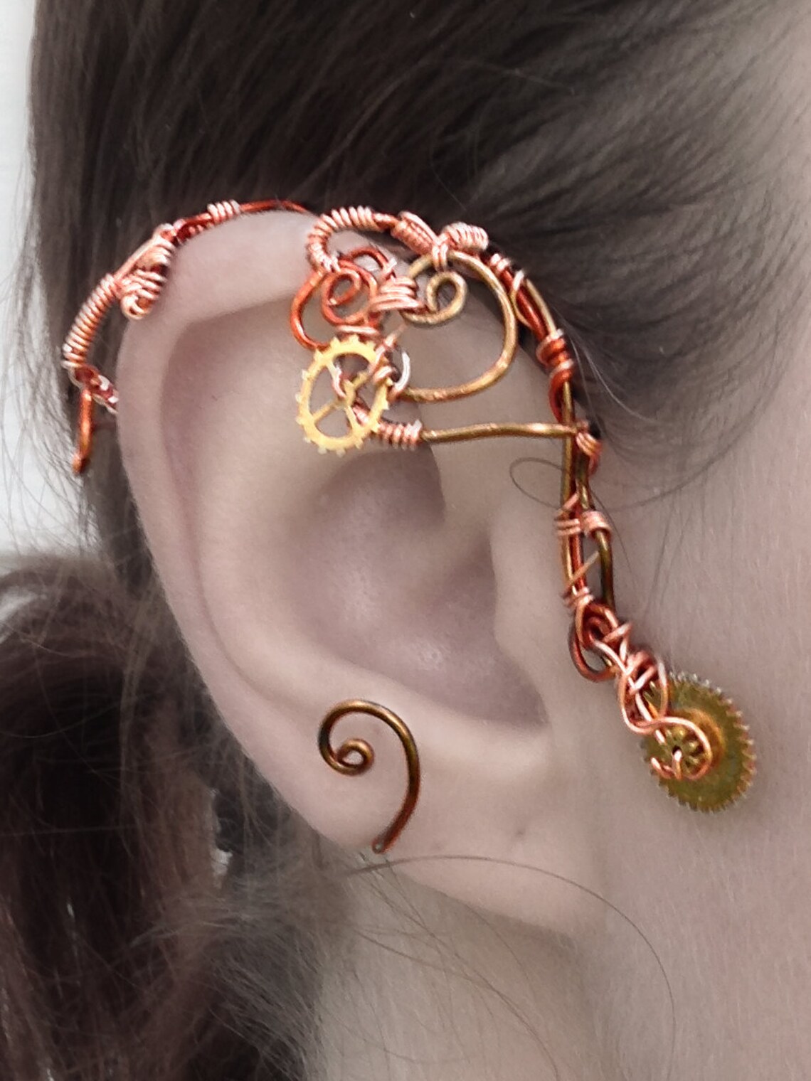 Copper and Cogs Wire Wrap Ear Wrap Right Ear - Etsy