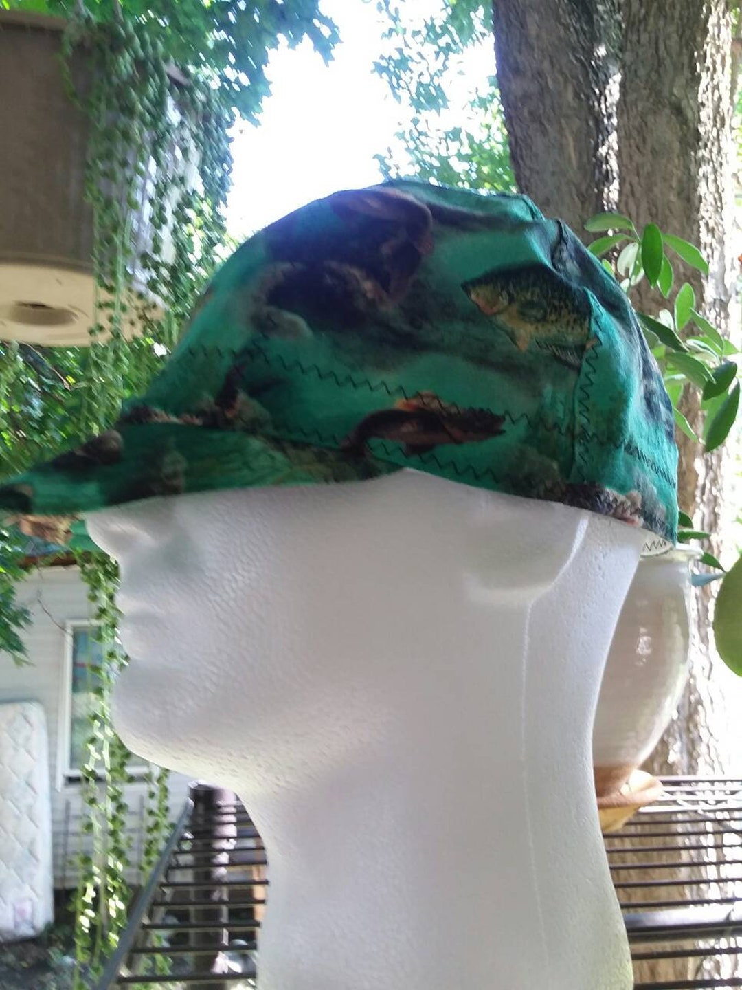 Fish Print Welding Hat, Welders Hat, Outdoors Hat, Custom Welding Hat ...