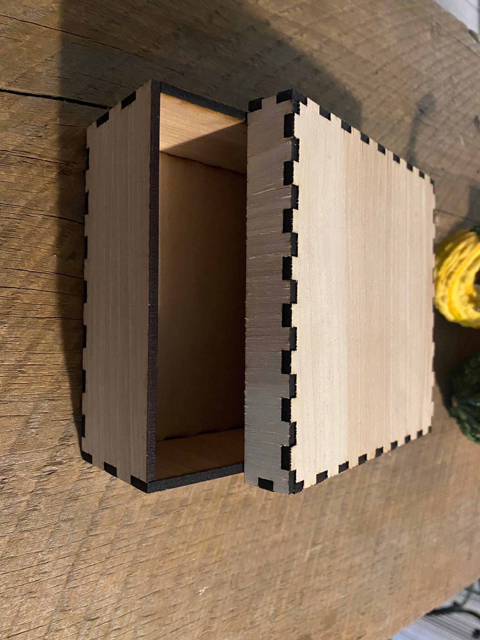 Wooden Box 5x5 With Cover Digital File for Wood That is 1/4 - Etsy