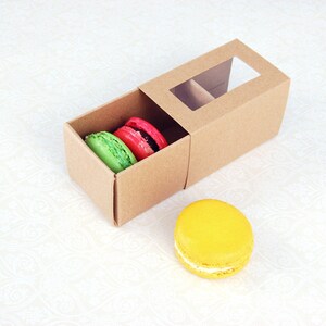 Macaron Box for 3 Macarons Pack of 25 Sets - Etsy
