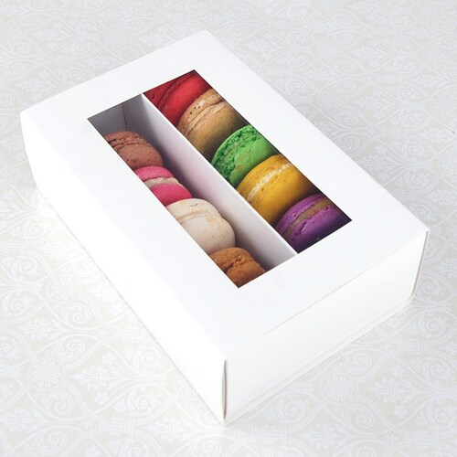 Macaron Box for 3 Macarons Pack of 25 Sets - Etsy
