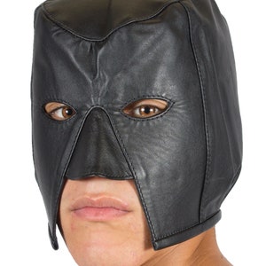 Leather Bondage Executioner Styled Hood Genuine Leather With Laces ...