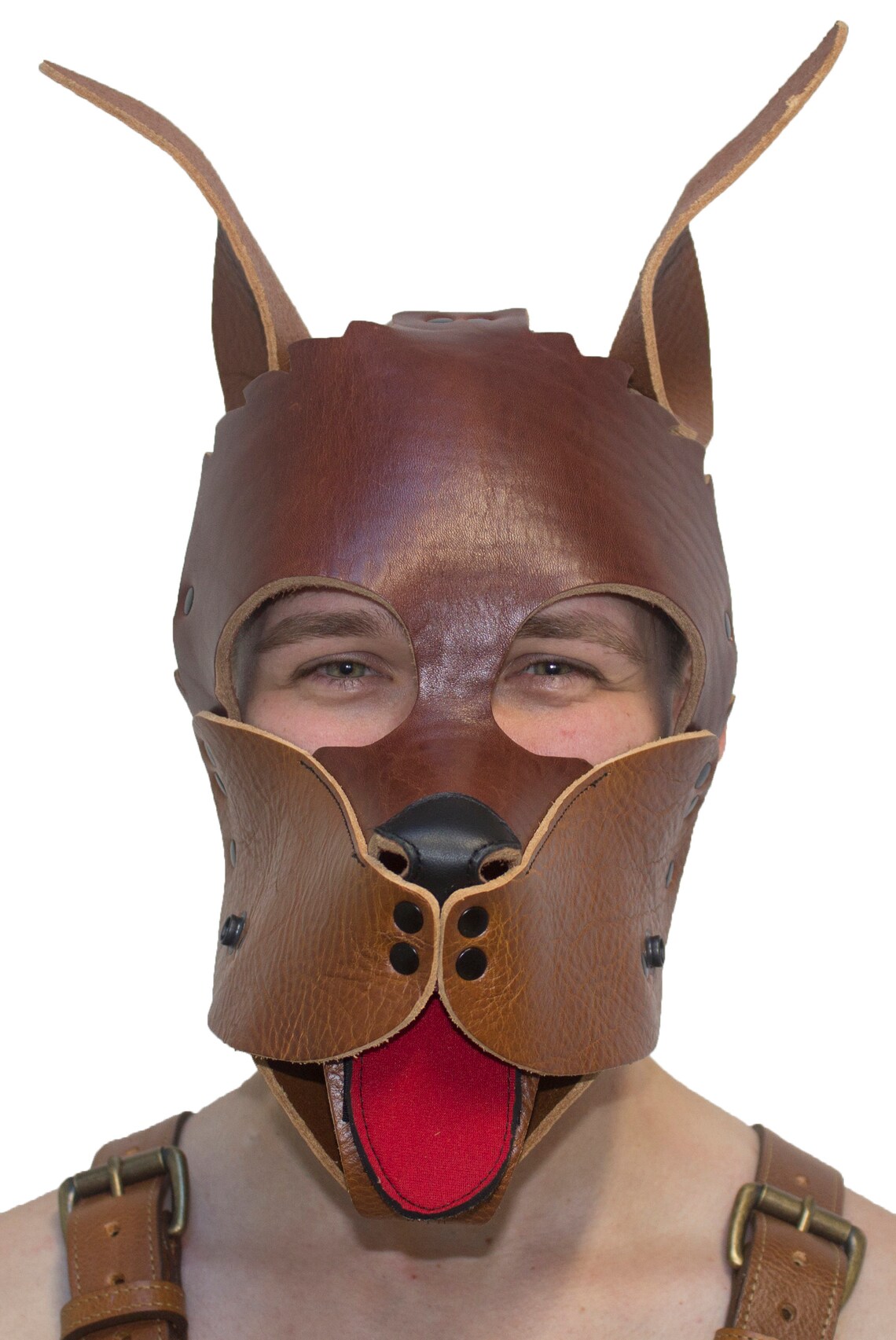 Puppy Hood Rusty Genuine Leather Pup Play BDSM | Etsy