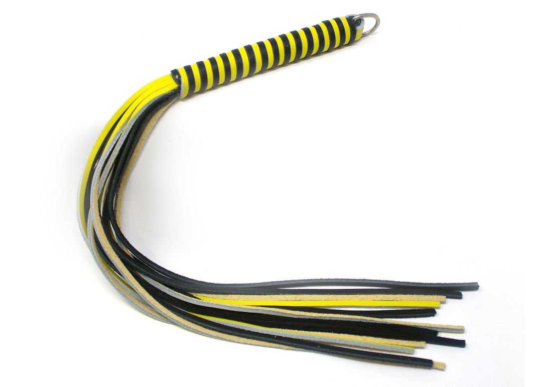 16 Thong Whip: Yellow & Black - Etsy