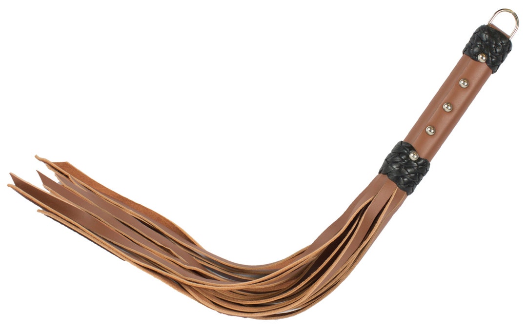 Bondage Brown Leather 20" Strap Whip - Etsy