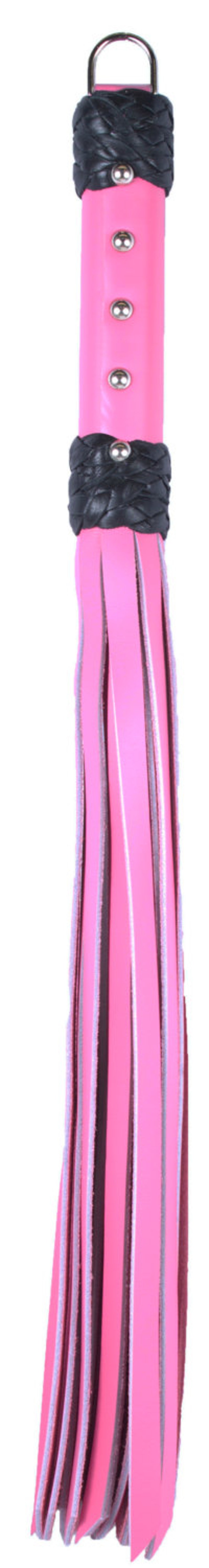 Bondage Whip Pink Leather 20 for BDSM Flogging and - Etsy