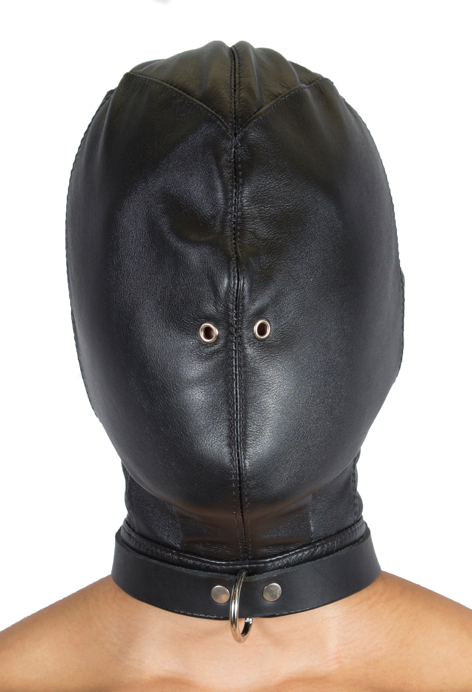 Bondage Gimp Hood Total Black Out Genuine Leather Bdsm Kink Etsy