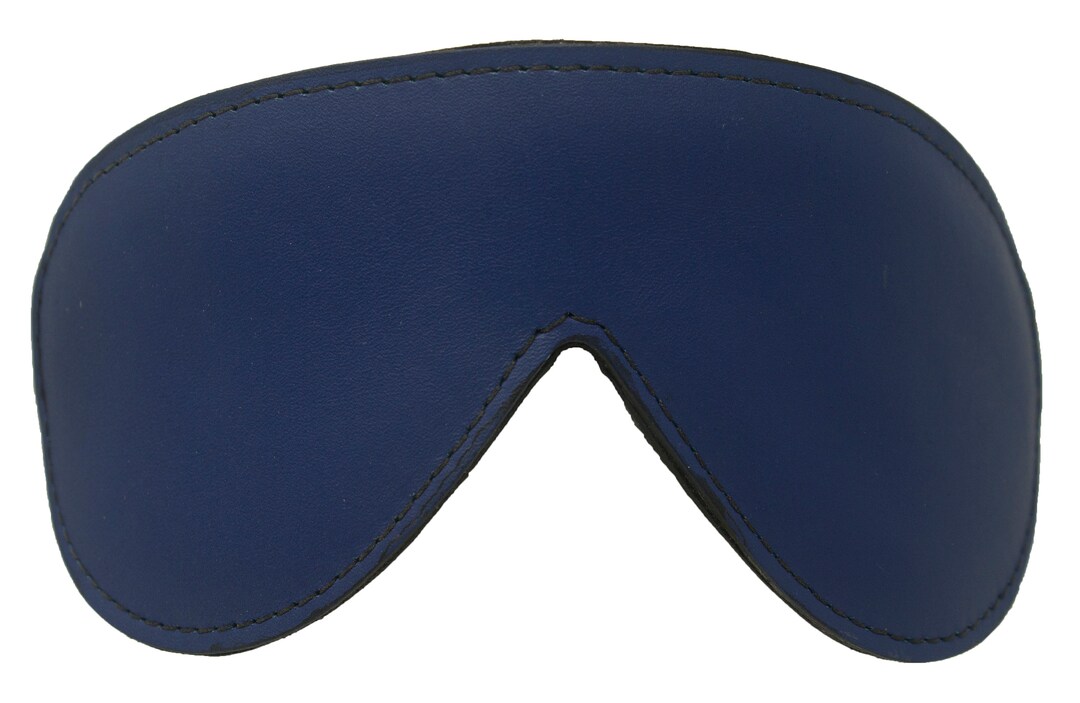 Blue Padded Eye Pocket Blindfold Genuine Soft Leather Lining - Etsy