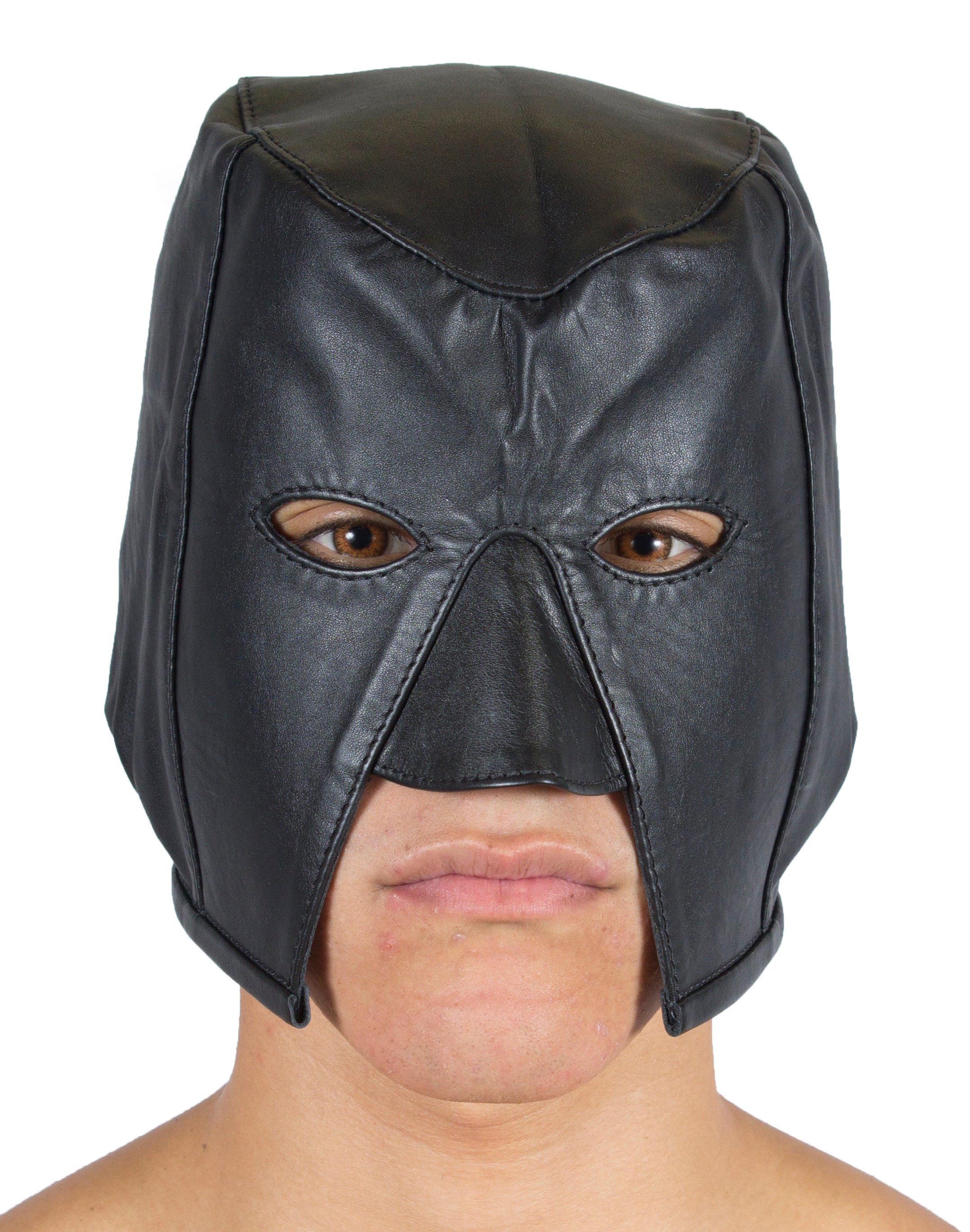 Leather Bondage Executioner Styled Hood Genuine Leather With | Etsy