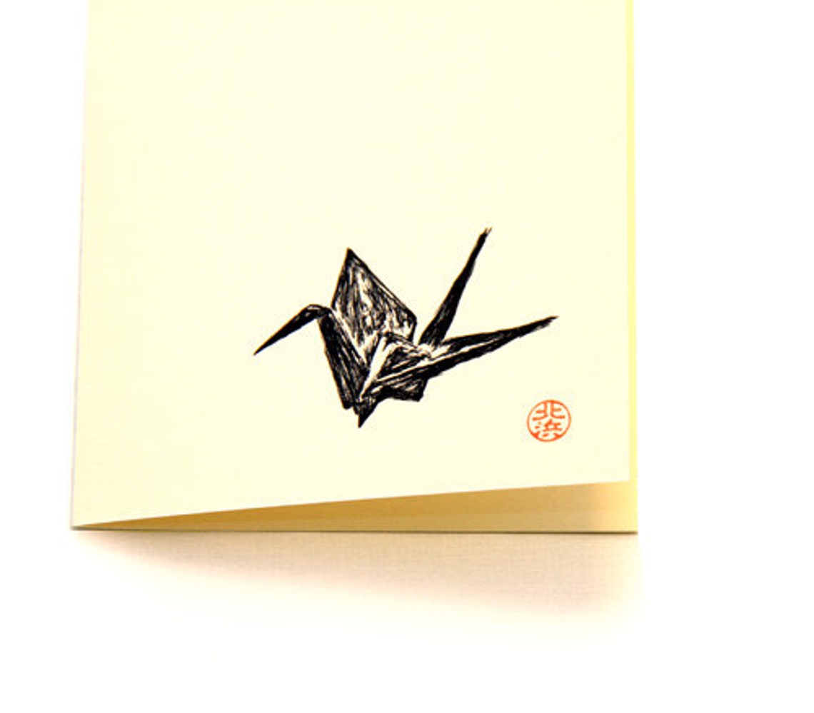 Japanese Illustration 5 Invitation Card Set japan - Etsy