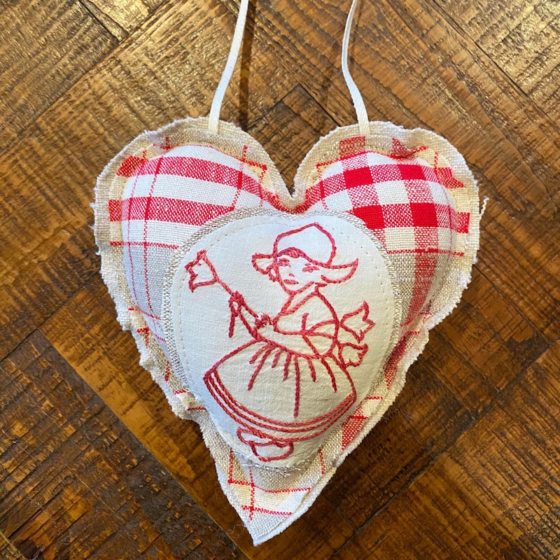 Linen Hearts - Etsy