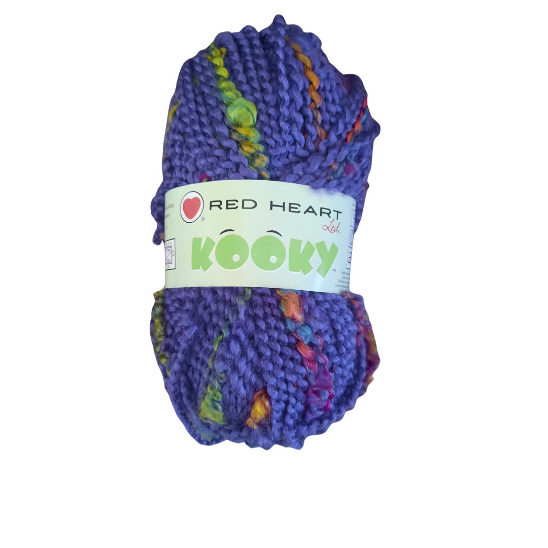 Red Heart Kooky Textured Purple 3 Oz Skein, 108 Yards - Etsy