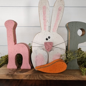 Wooden Easter HOP Sign - Etsy