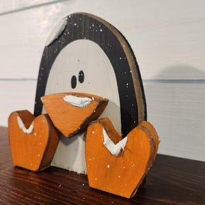 Wooden Christmas Penguin Shelf Sitter - Etsy