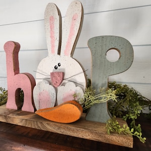 Wooden Easter HOP Sign - Etsy